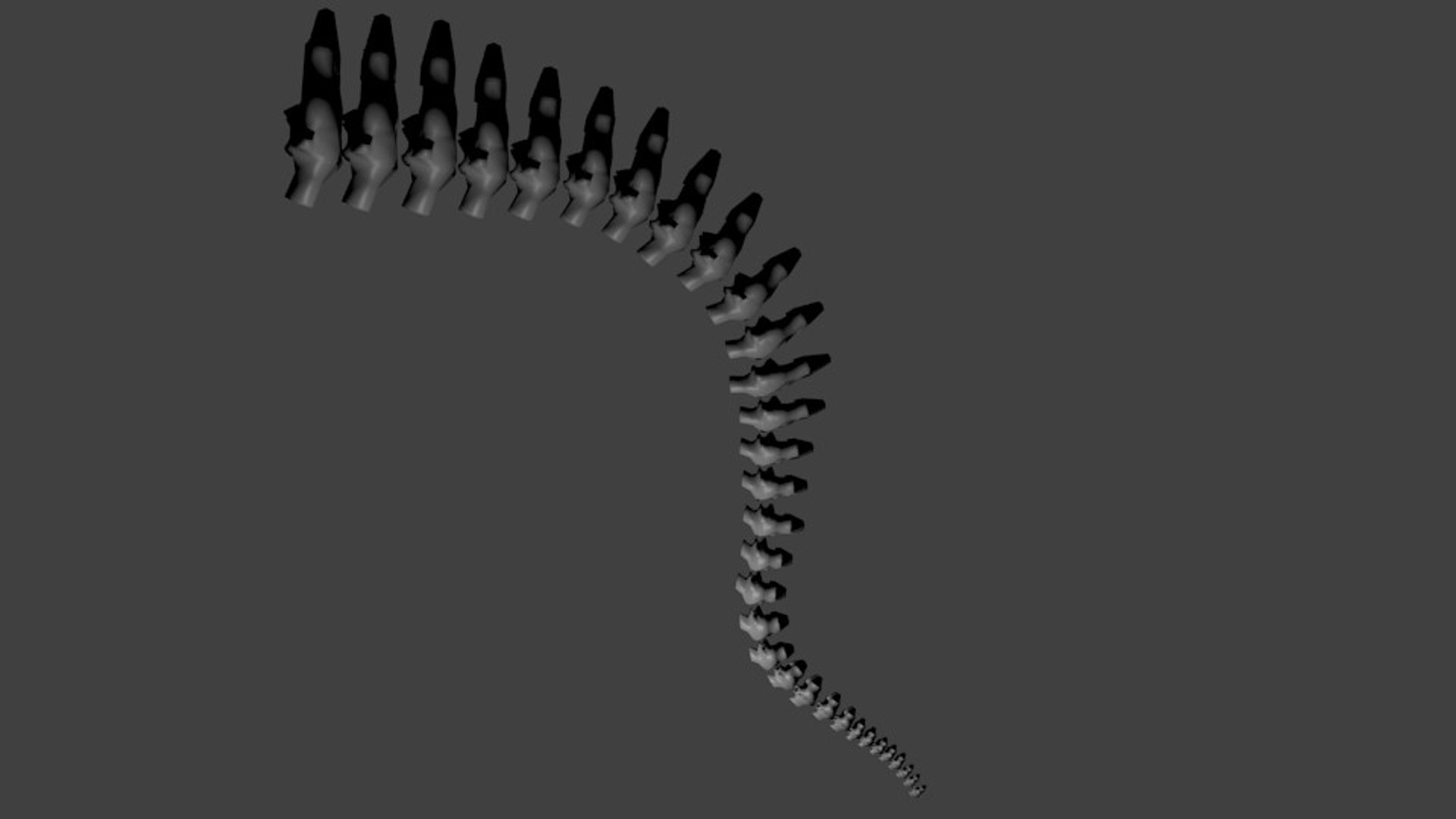 Spine Monster 3d Model