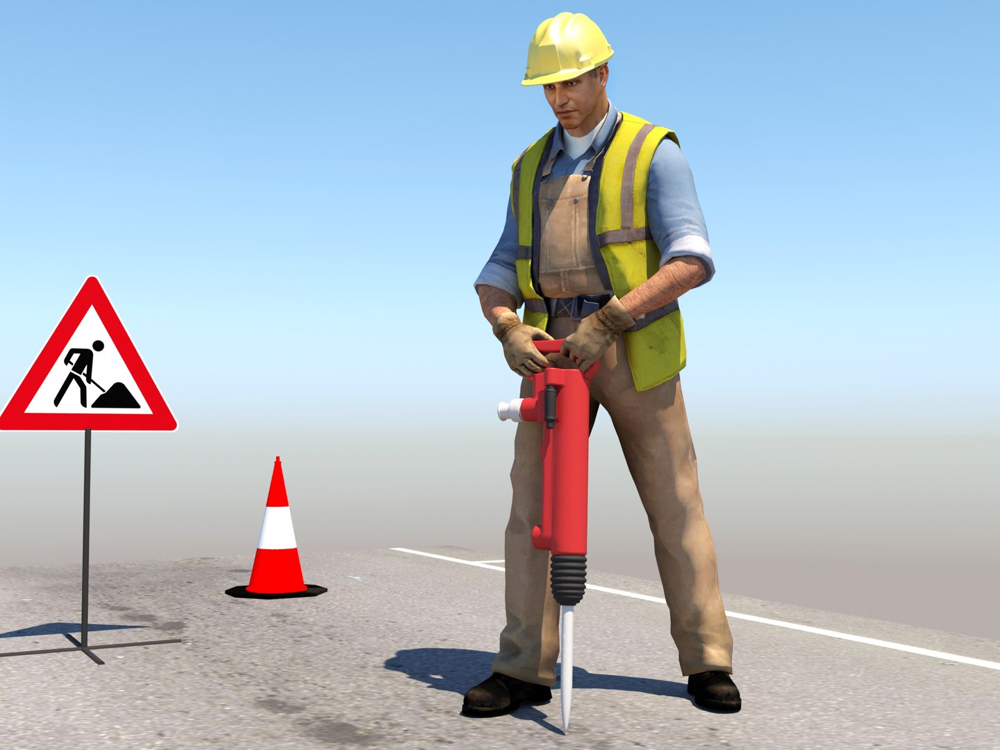 3D Workers 2 Figures - TurboSquid 1434813