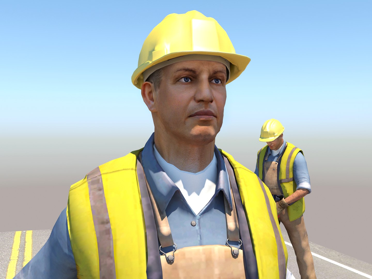 3D Workers 2 Figures - TurboSquid 1434813