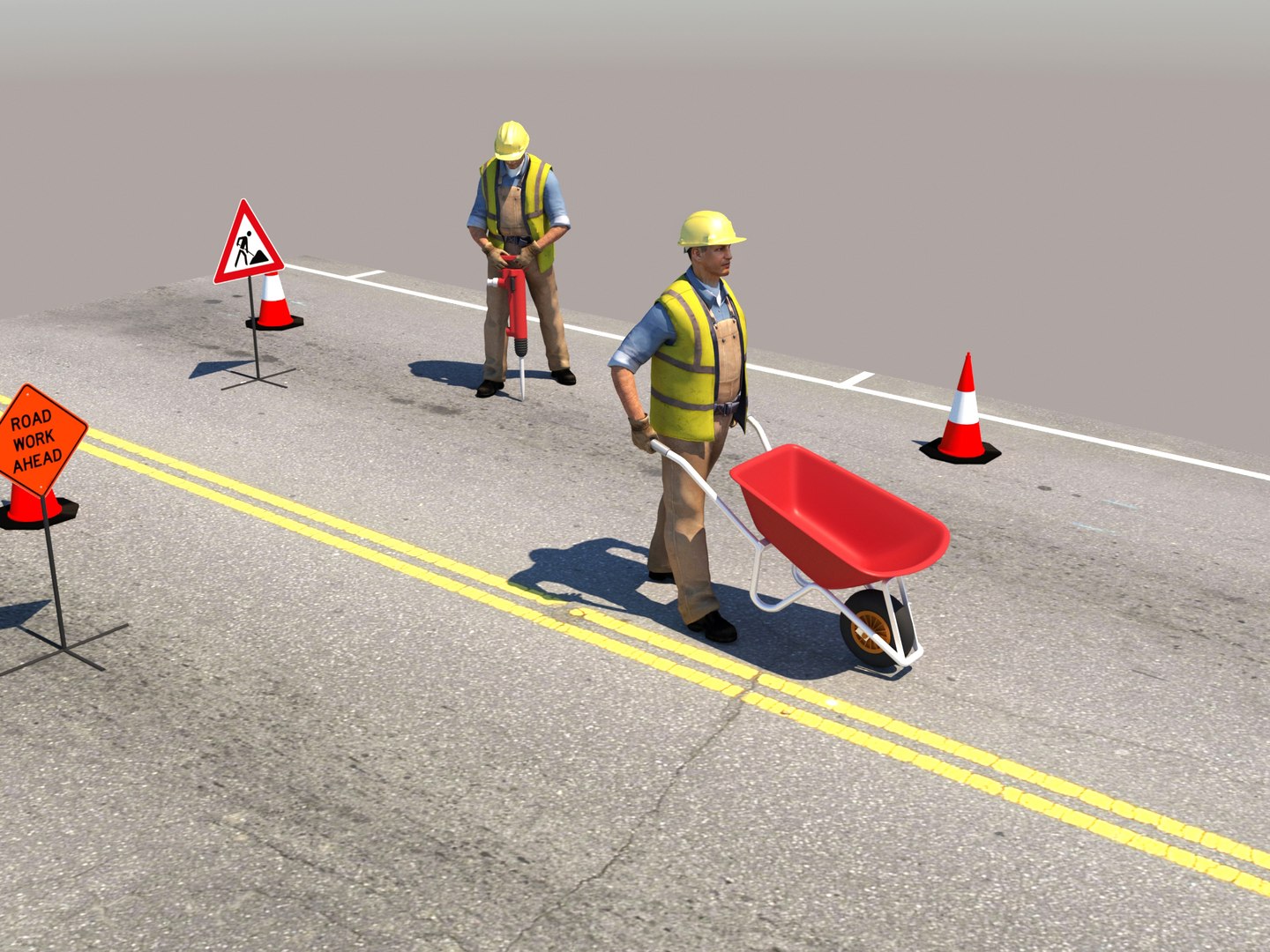 3D Workers 2 Figures - TurboSquid 1434813