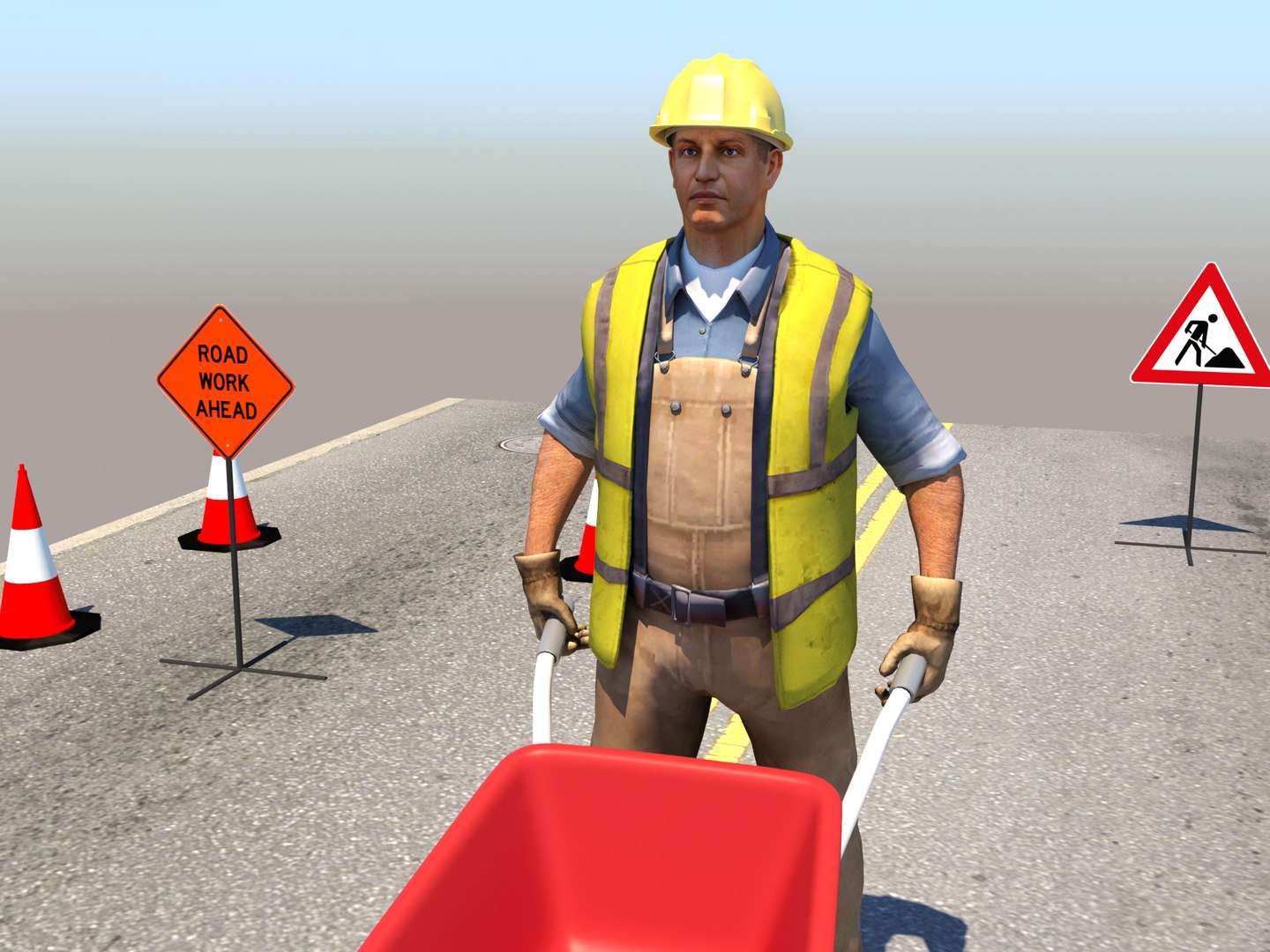3D Workers 2 Figures - TurboSquid 1434813