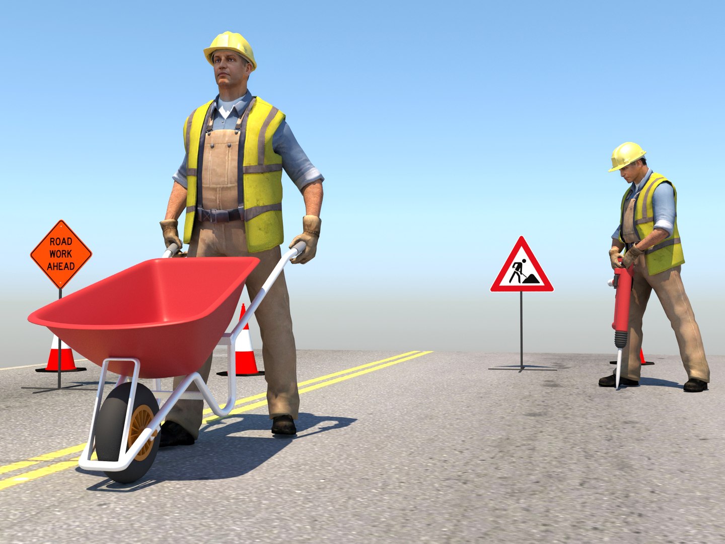 3D Workers 2 Figures - TurboSquid 1434813