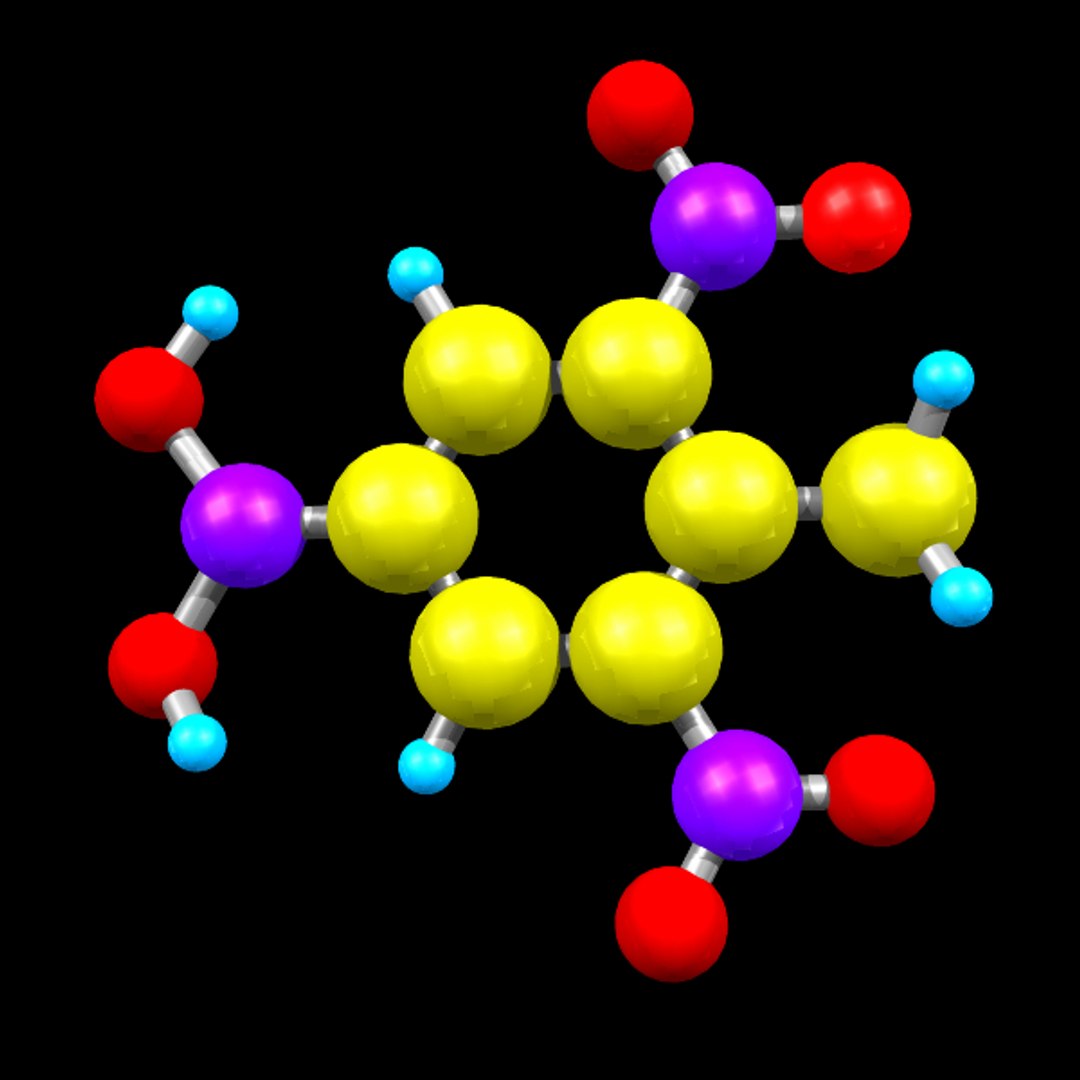 3D Trinitrotoluene Model - TurboSquid 1184217