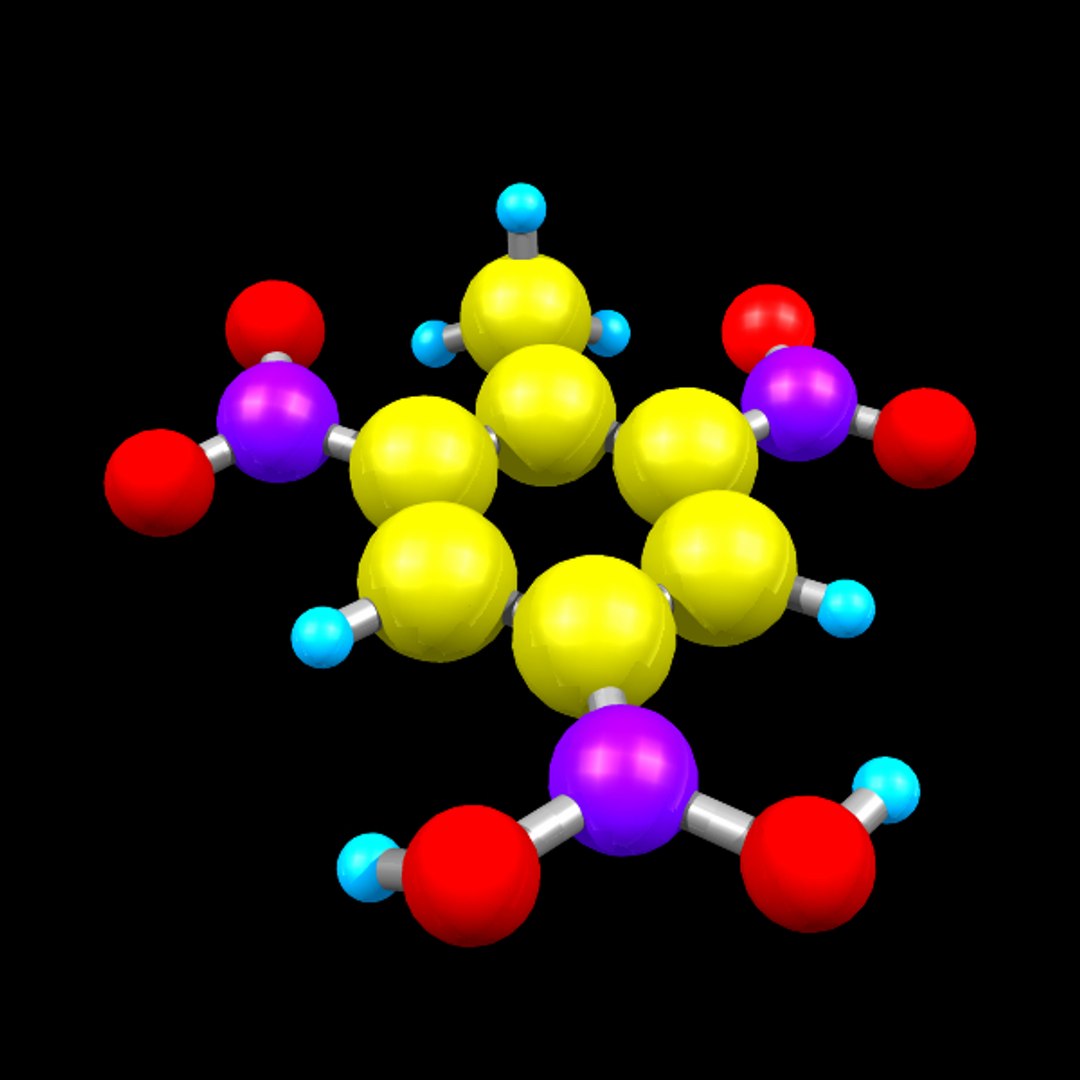 3D Trinitrotoluene Model - TurboSquid 1184217