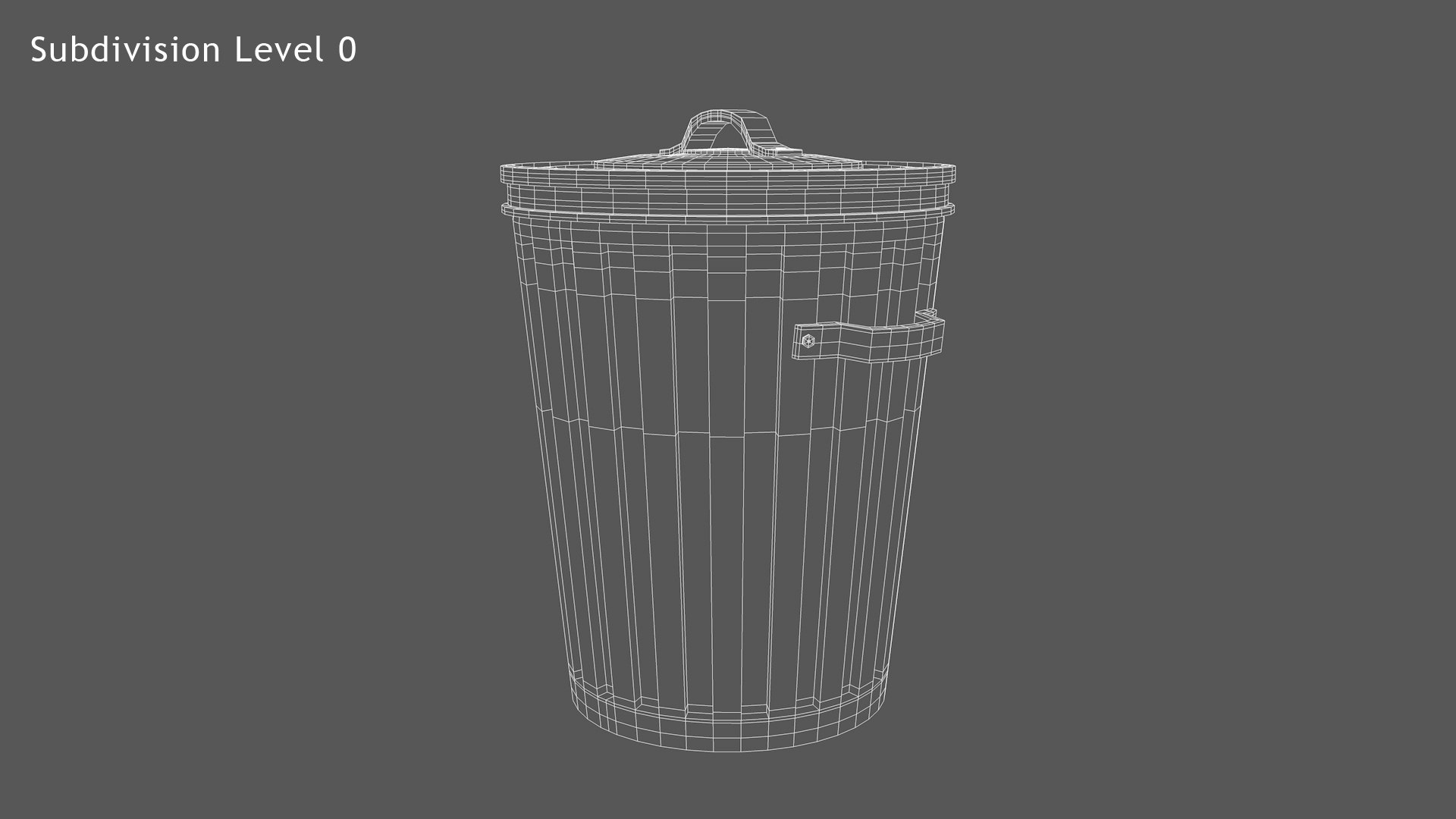 Metal Bin Trash Model - TurboSquid 1882234
