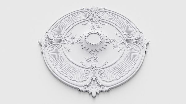 modelo 3d Modelo 3D de medallón de techo - TurboSquid 2281083