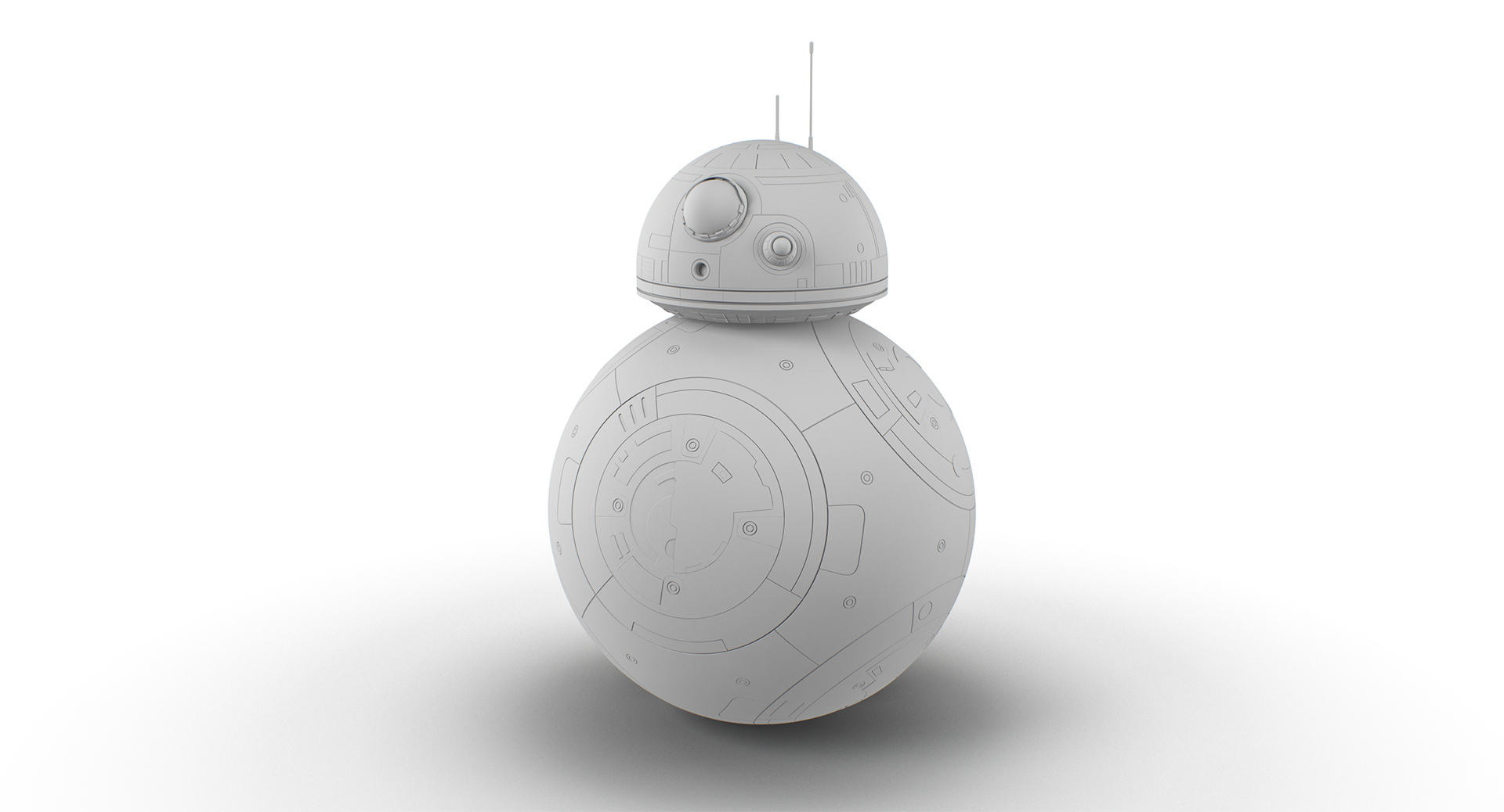 3d model bb-8 rigged