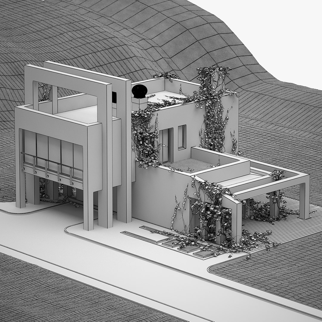 Villa 3d Max