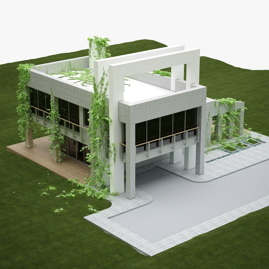 Villa 3d Max