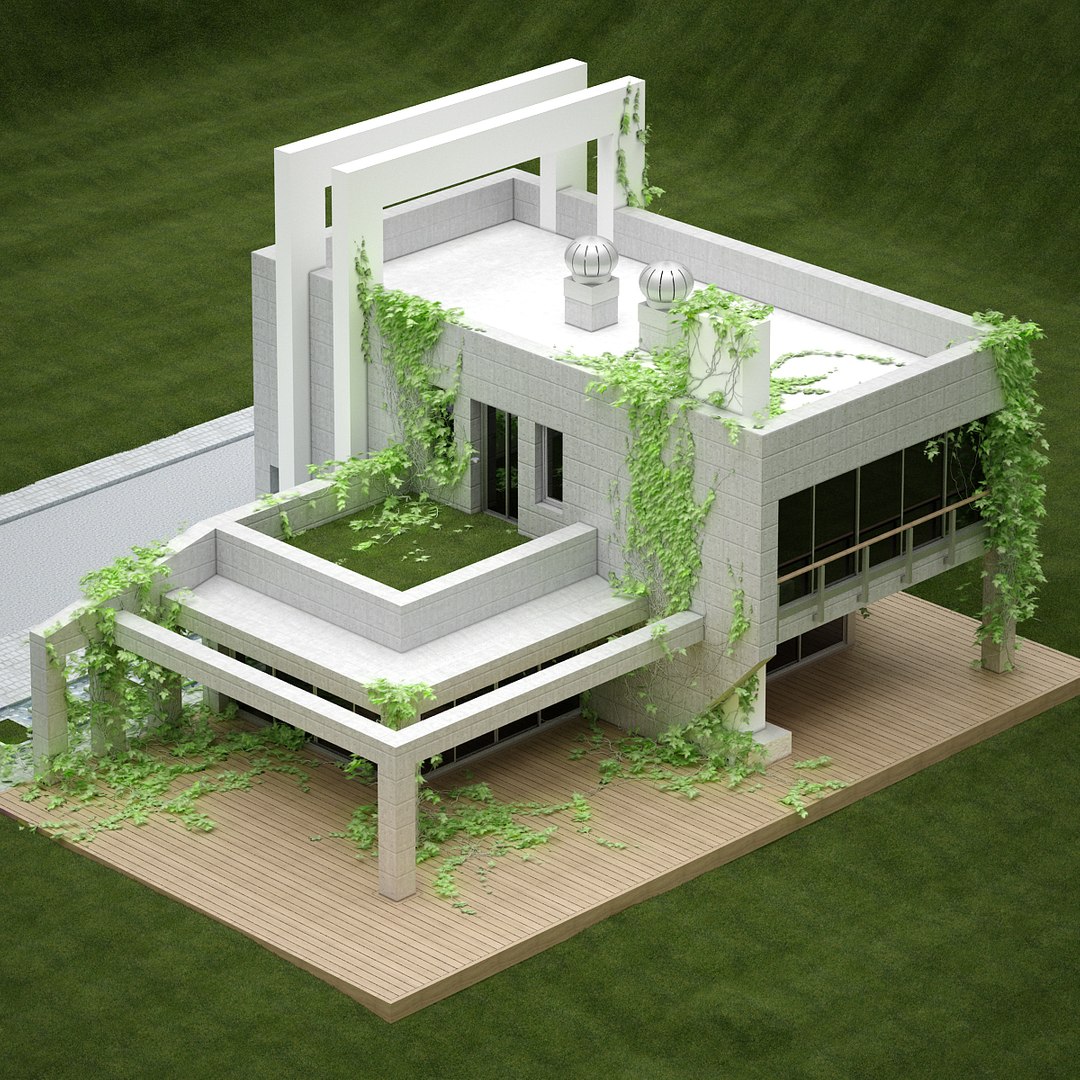 Villa 3d Max