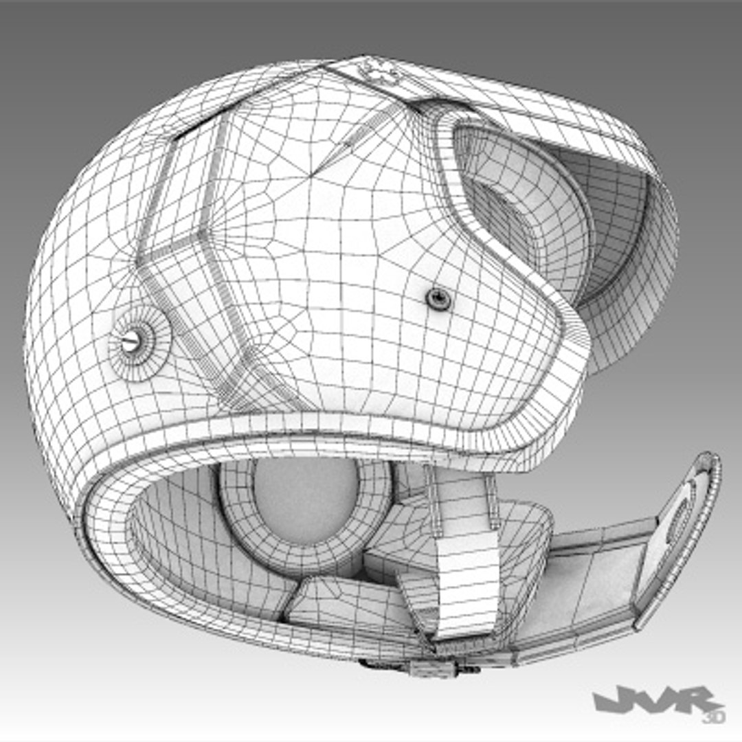 Rally Helmet Car 3d Model