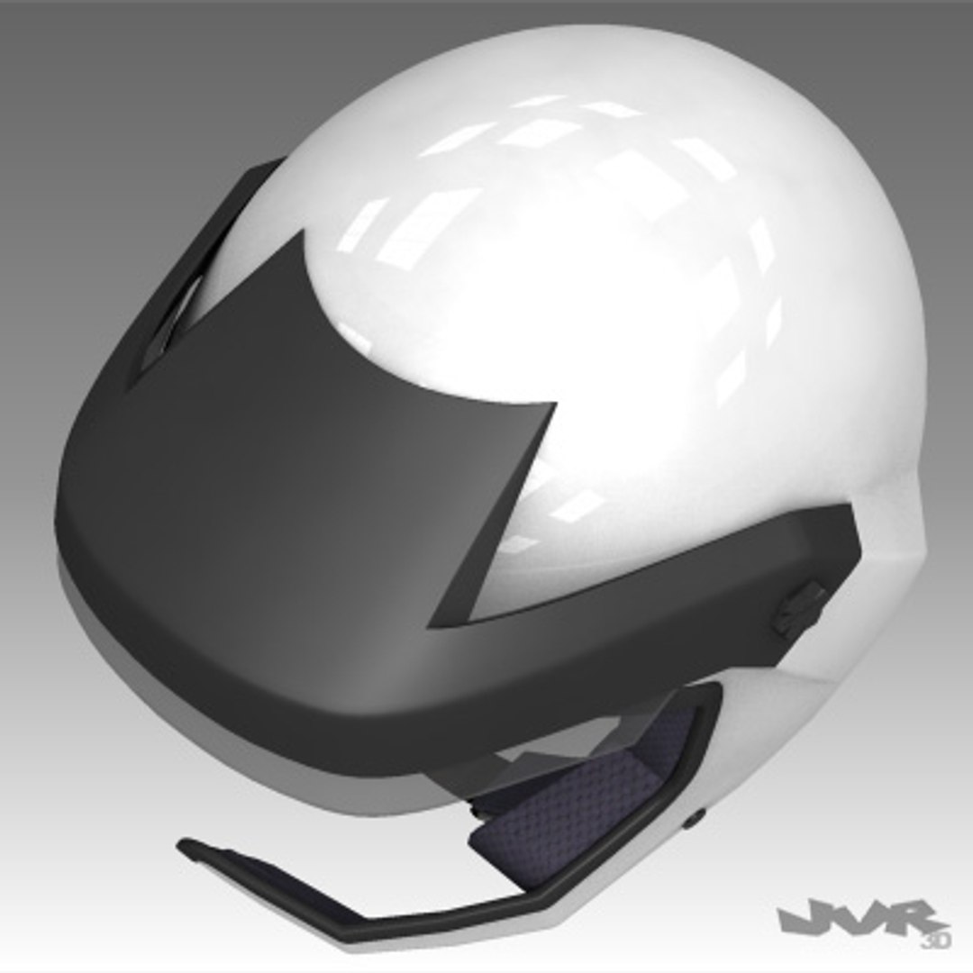 Rally Helmet Car 3d Model