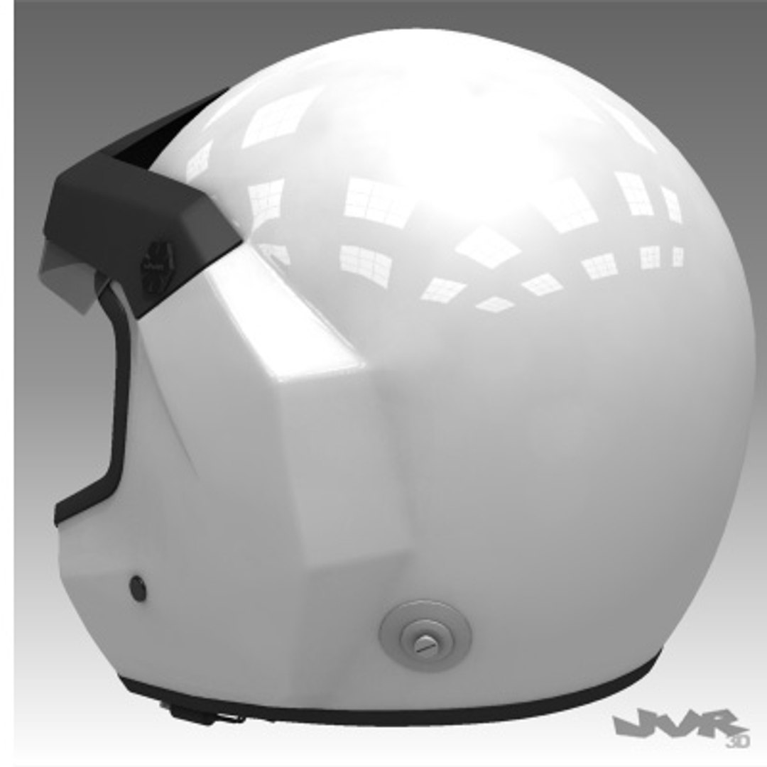 Rally Helmet Car 3d Model
