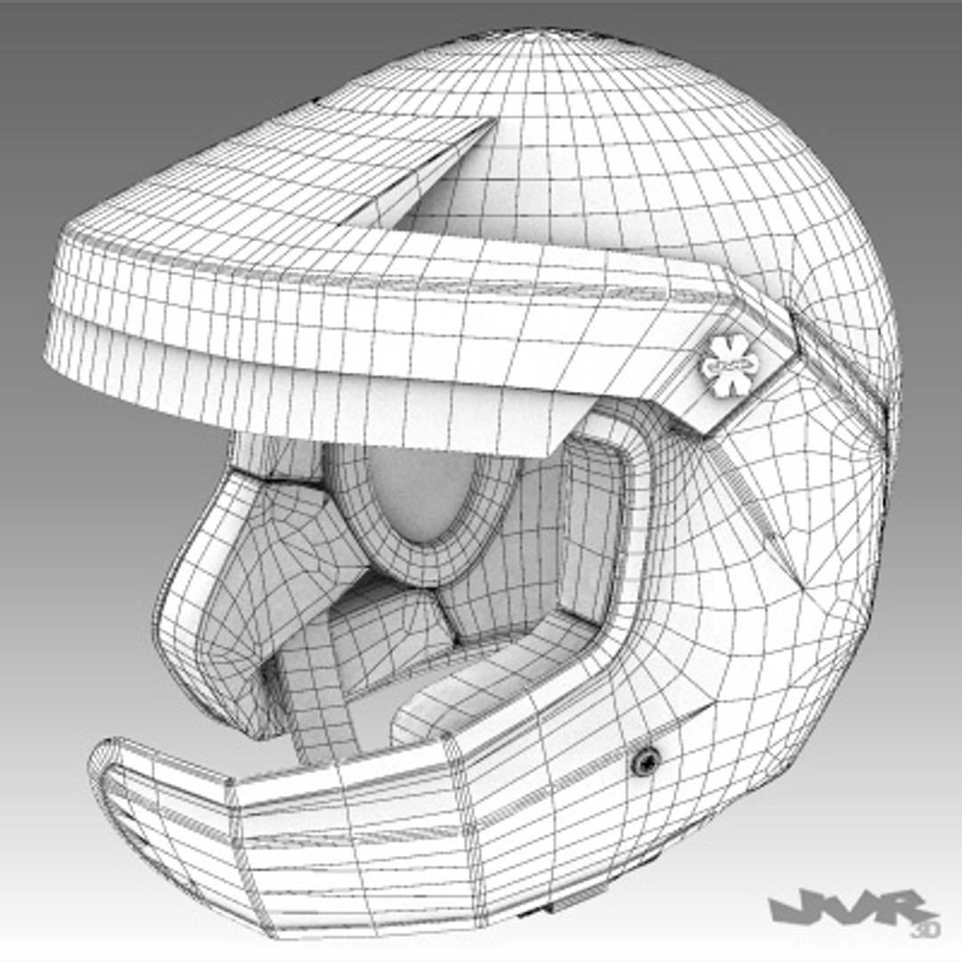 Rally Helmet Car 3d Model