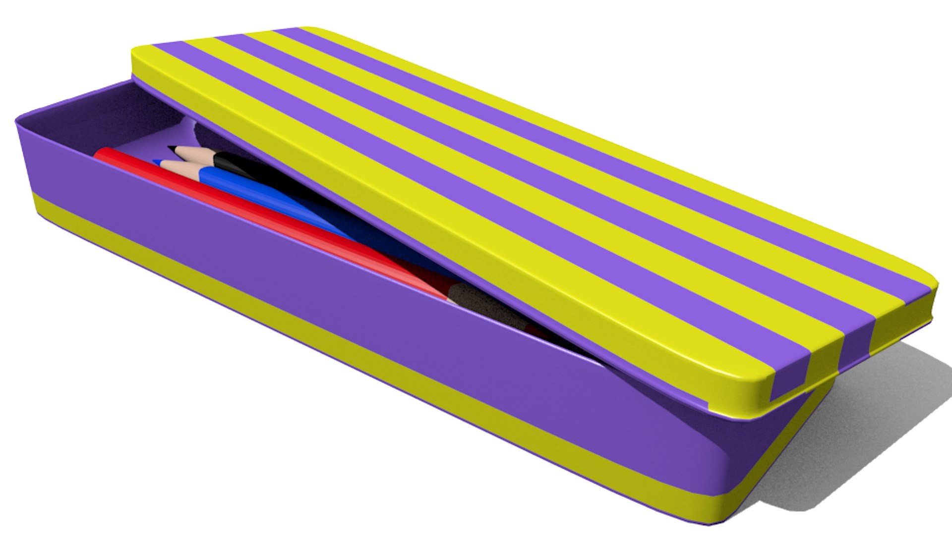 pencil case 3d model
