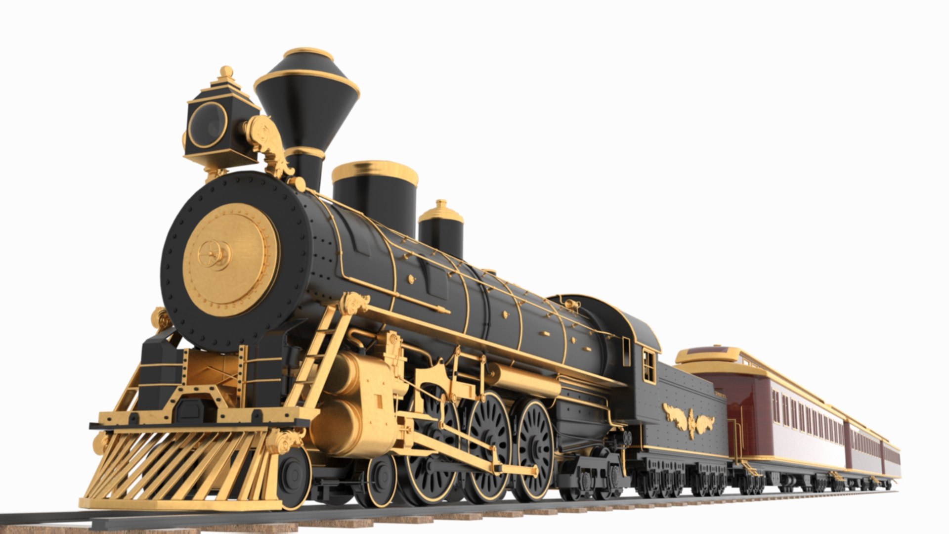 Steam Train model - TurboSquid 2173438
