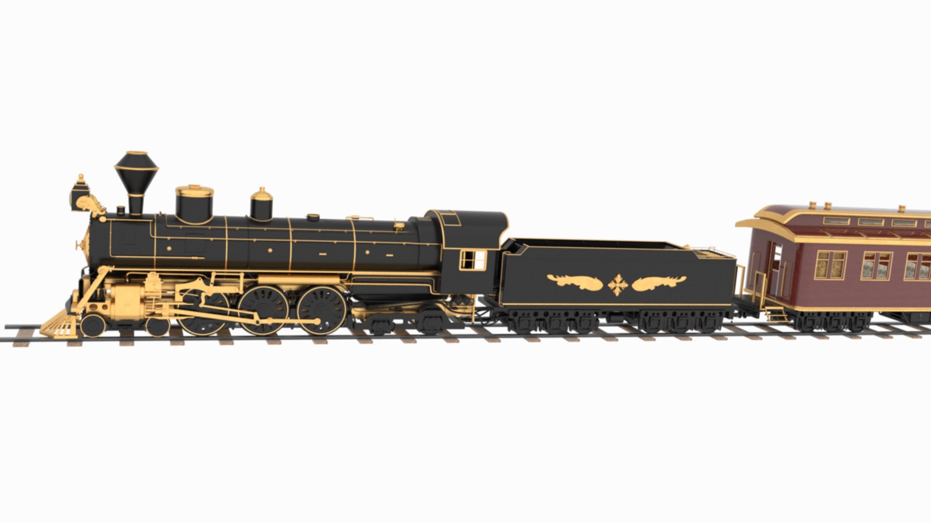 Steam Train model - TurboSquid 2173438