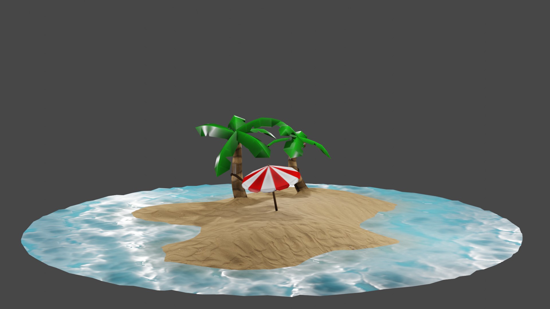 3D Beach Scene Model - TurboSquid 2365562