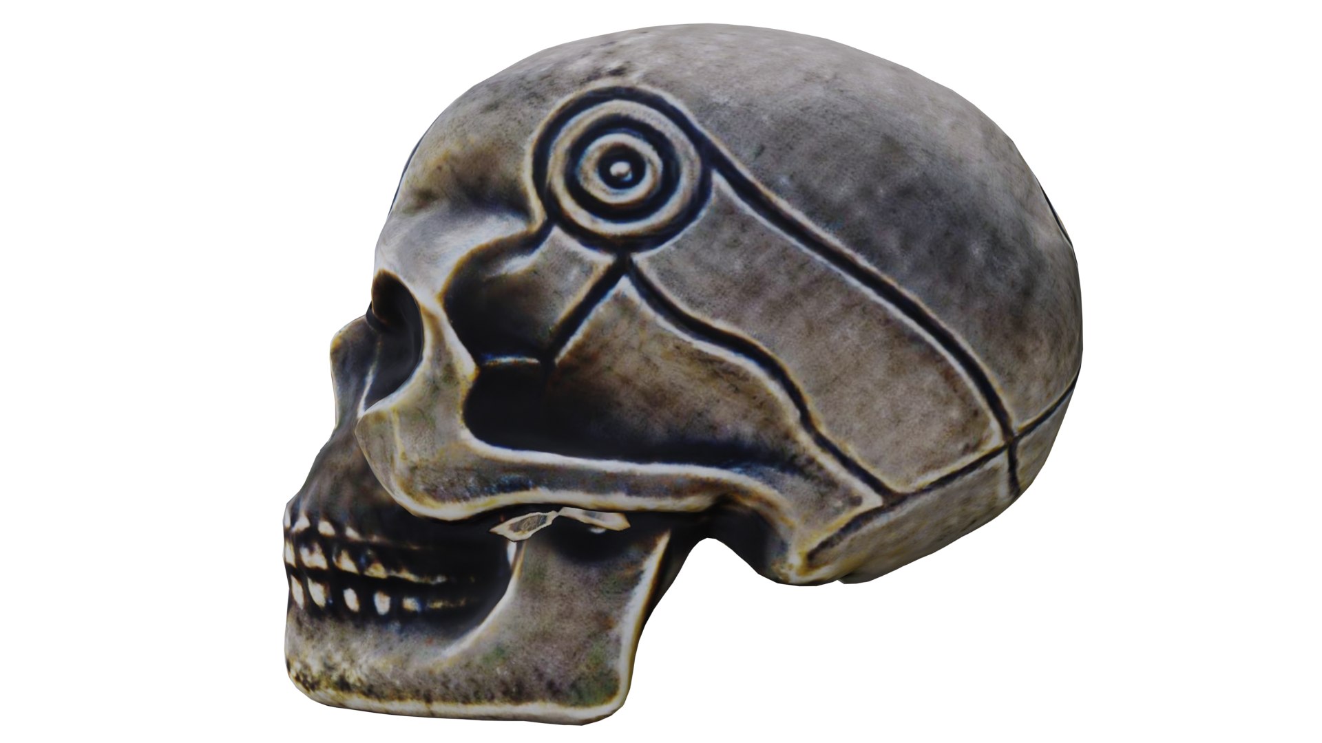 Ritual Skull Middle Poly 3D Model 3D - TurboSquid 2201054