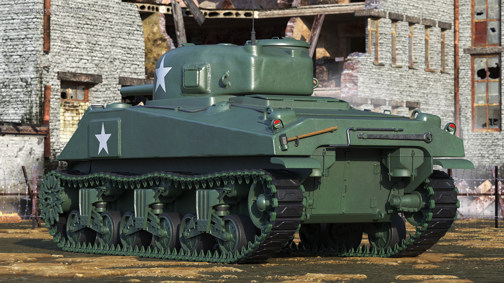 M4 Sherman Tank Rigged For Cinema 4D 3D Model - TurboSquid 2325774