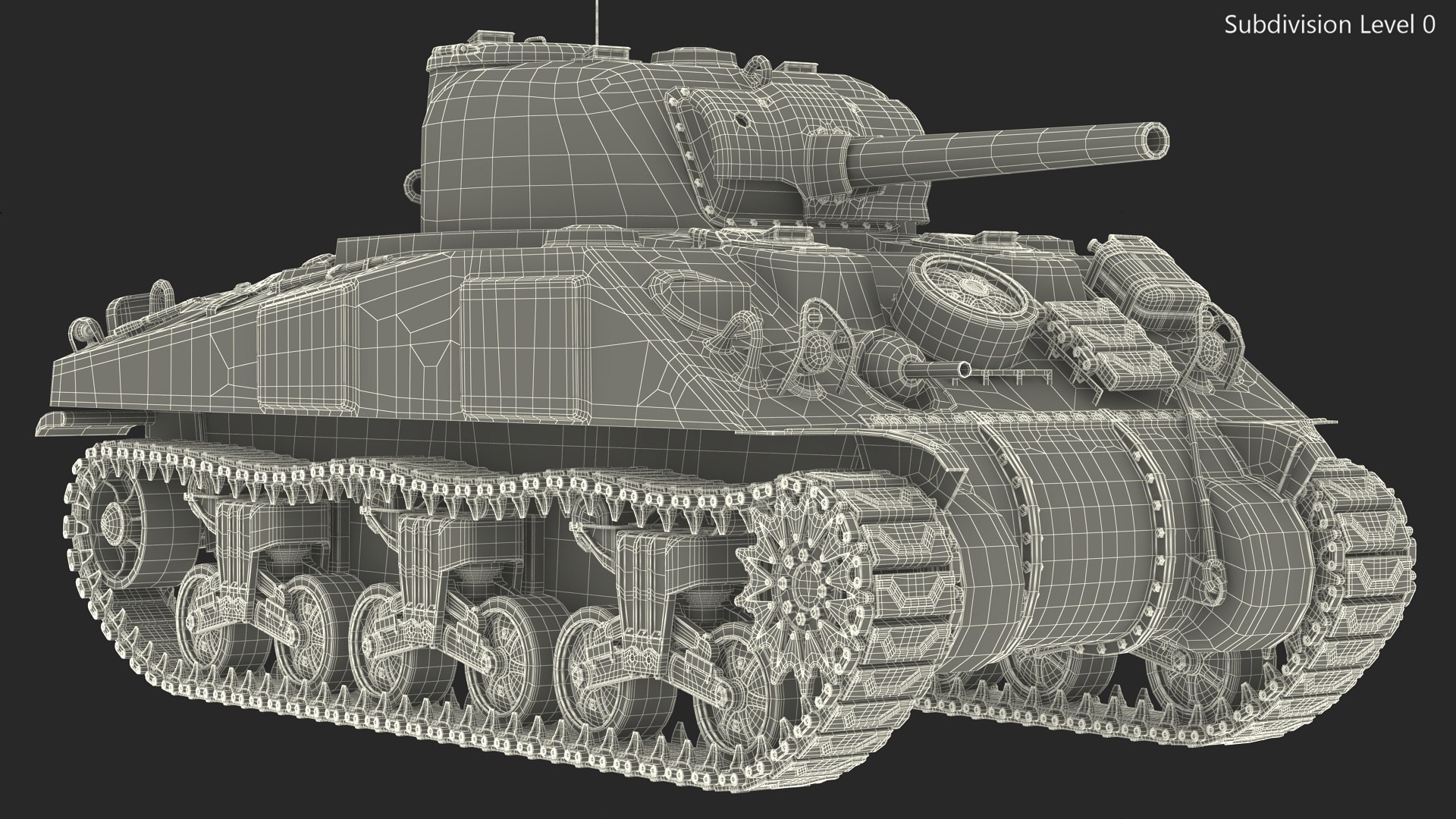M4 Sherman Tank Rigged For Cinema 4D 3D Model - TurboSquid 2325774