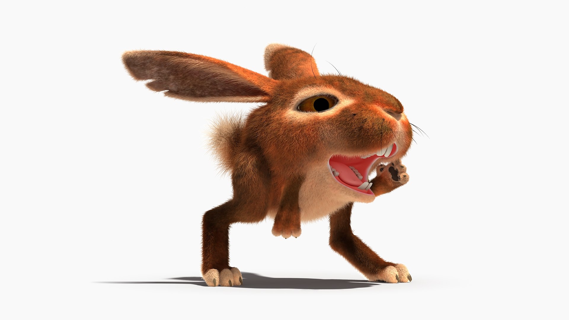 3d Model Of Rabbit Character Rig