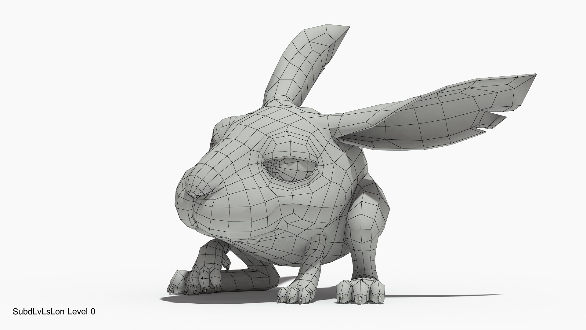 3d Model Of Rabbit Character Rig