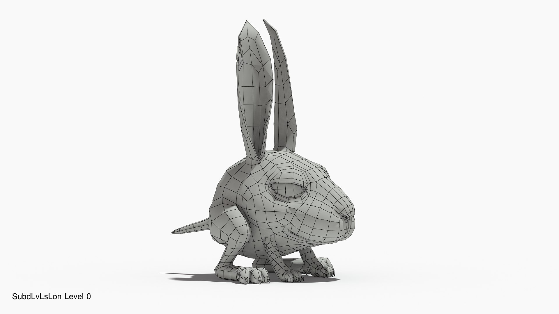 3d Model Of Rabbit Character Rig