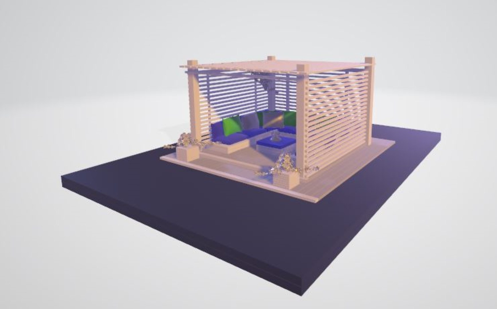 3D Gazebo Setup - TurboSquid 2285813