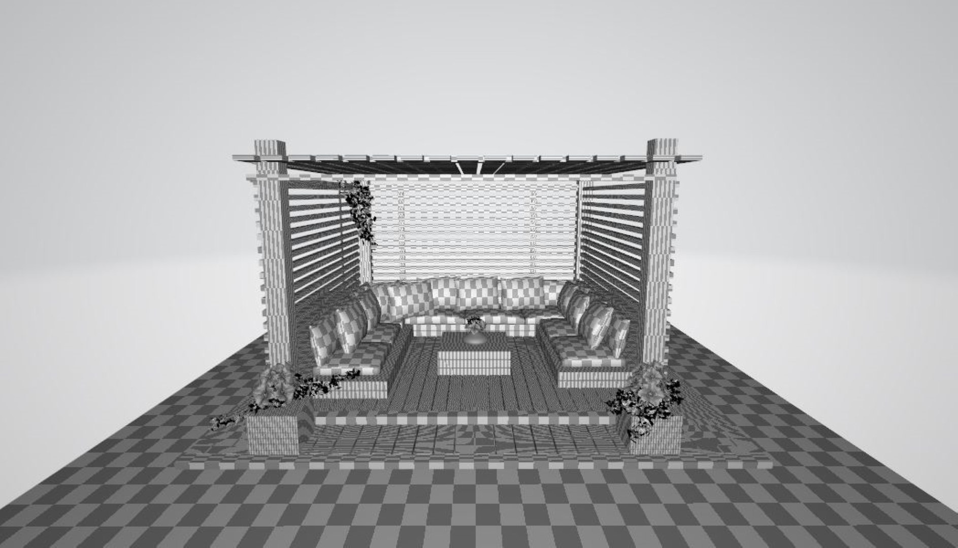 3D Gazebo Setup - TurboSquid 2285813