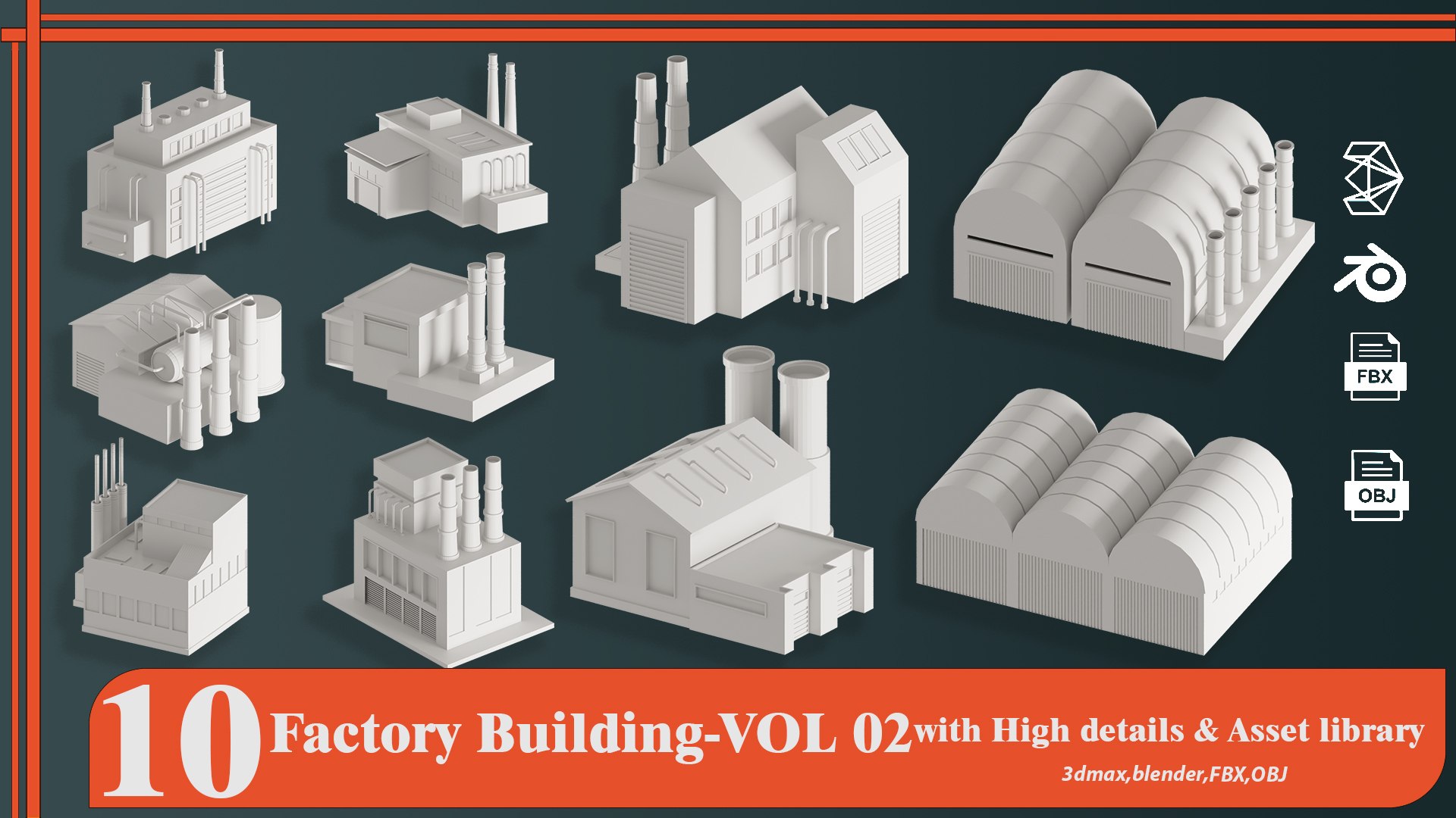 Factory Building VOL-02 Model - TurboSquid 2325399