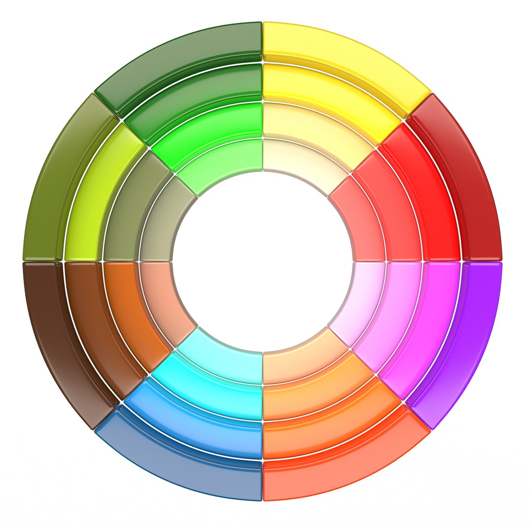 3D Color Wheel - TurboSquid 1813417