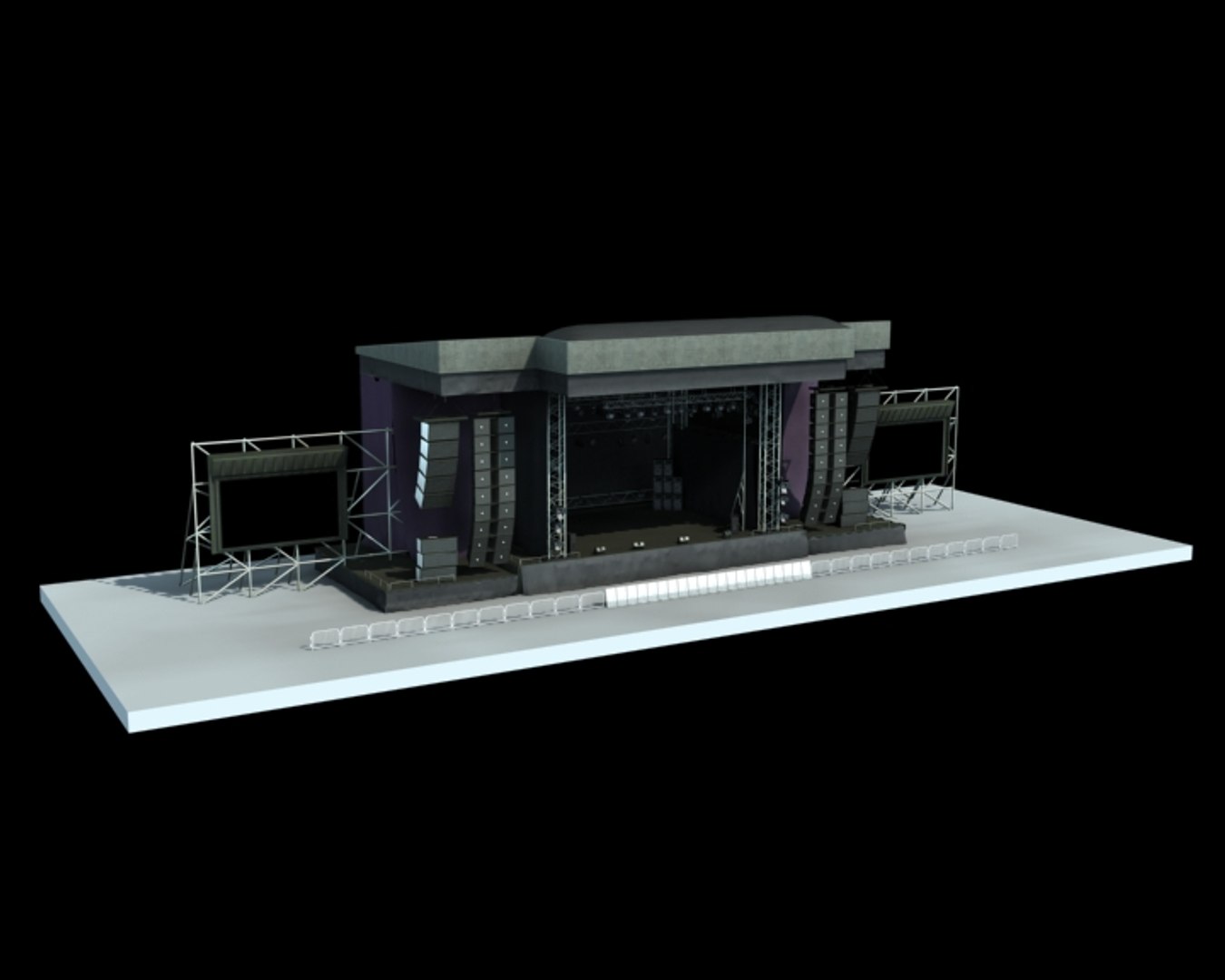 Music Stage 3d Model