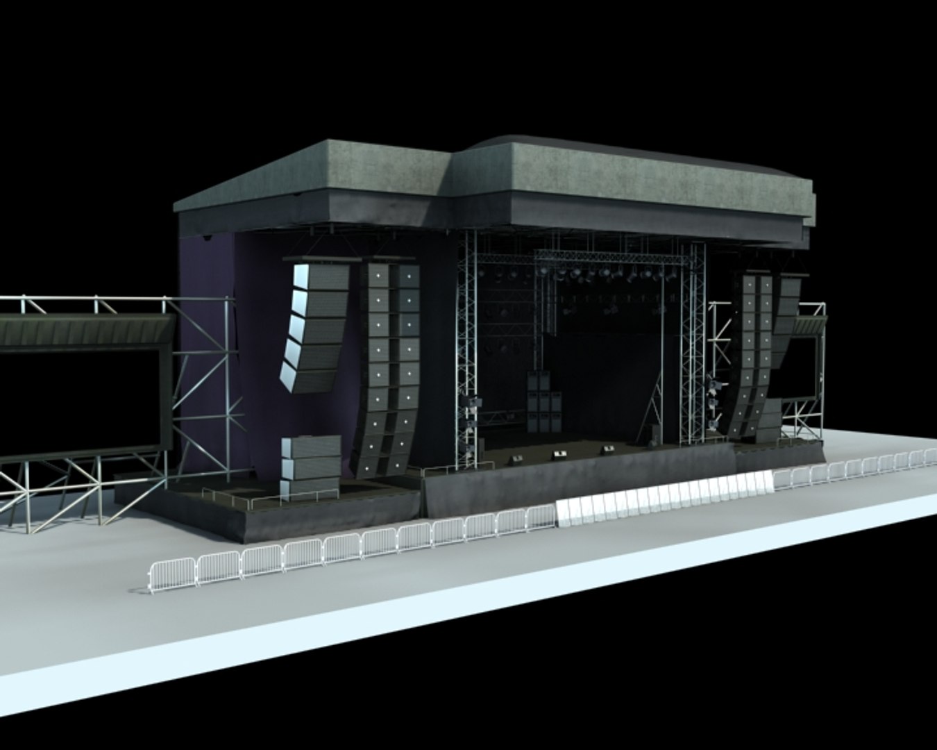 Music Stage 3d Model