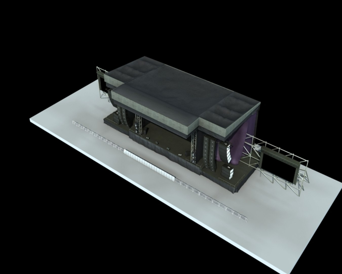 Music Stage 3d Model