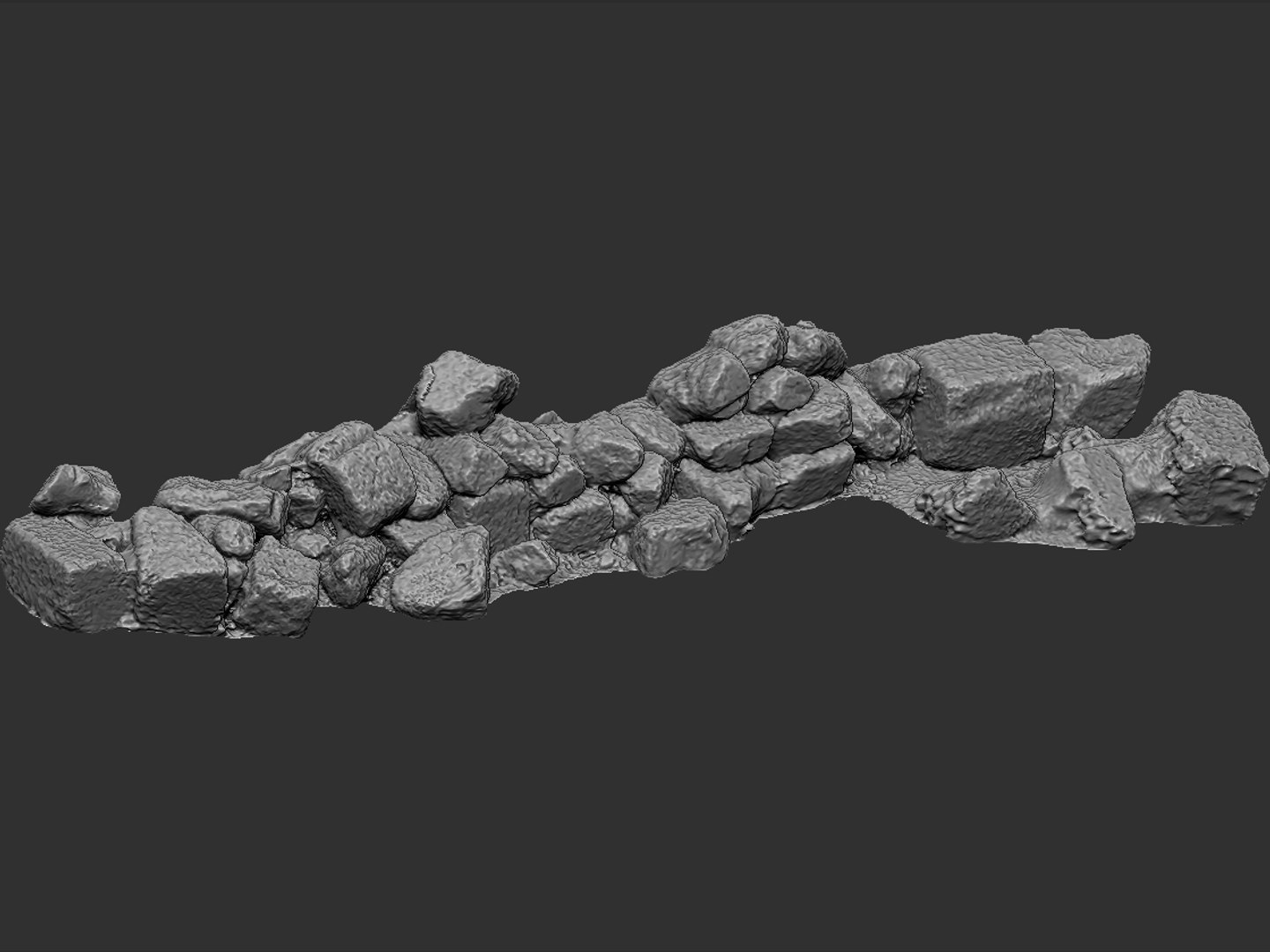 3d Ancient Rock Stone 8k Model