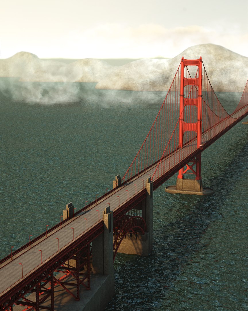 3d Golden Gate