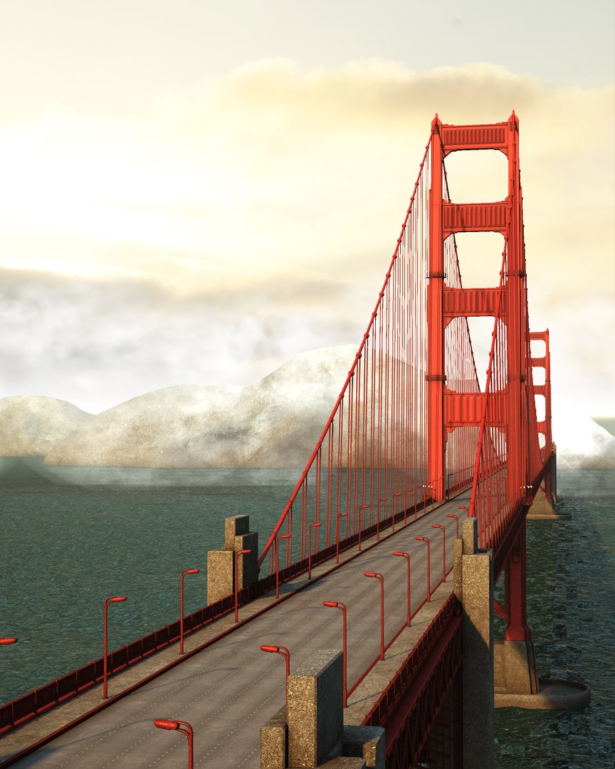 3d Golden Gate