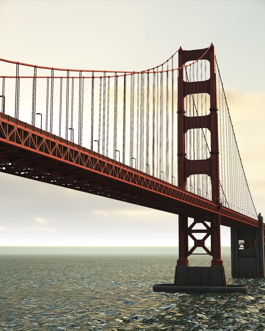 3d Golden Gate