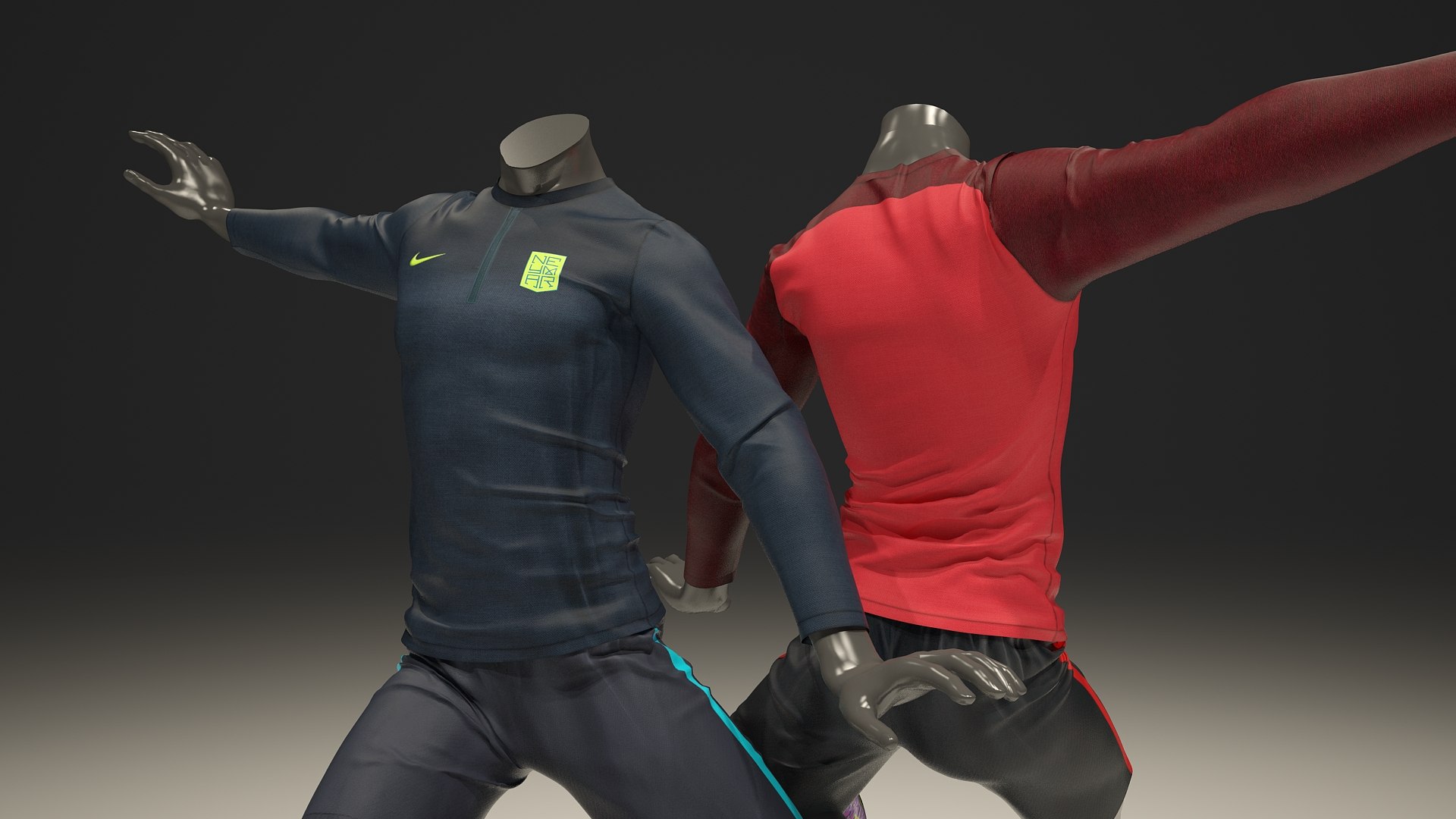 3D Male Mannequin Nike Football - TurboSquid 1301251