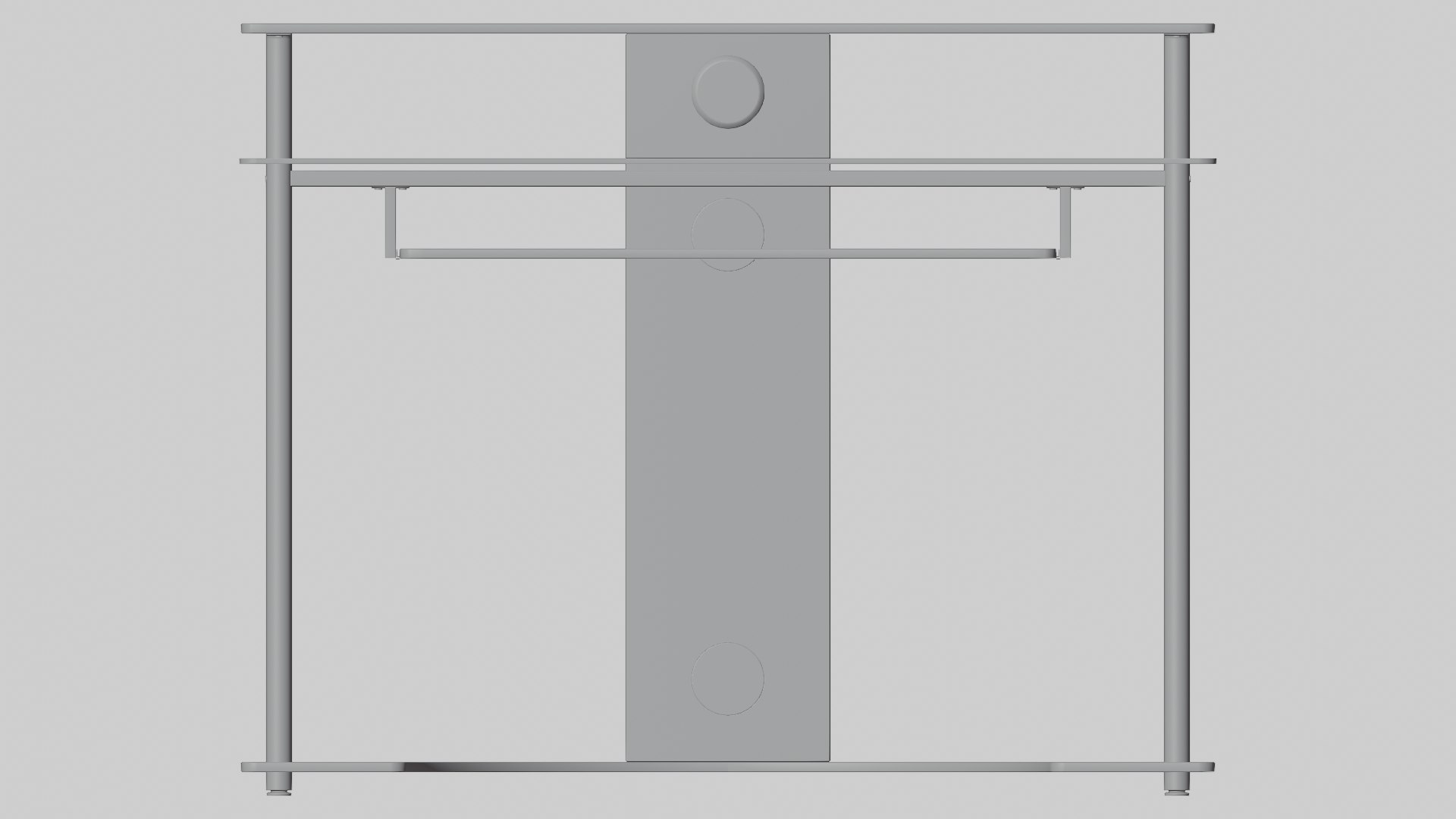 3D Model Computer Desk With Glass Top - TurboSquid 2072196