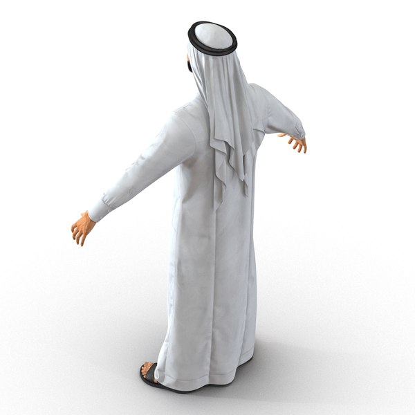 3D Maya arab man rigged