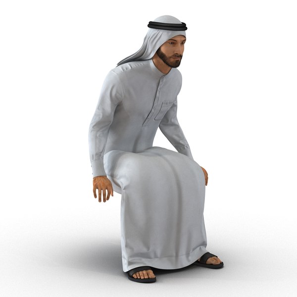 3D Maya arab man rigged