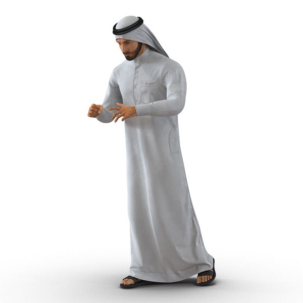3D Maya arab man rigged