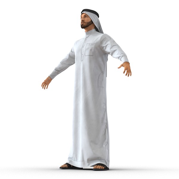 3D Maya arab man rigged
