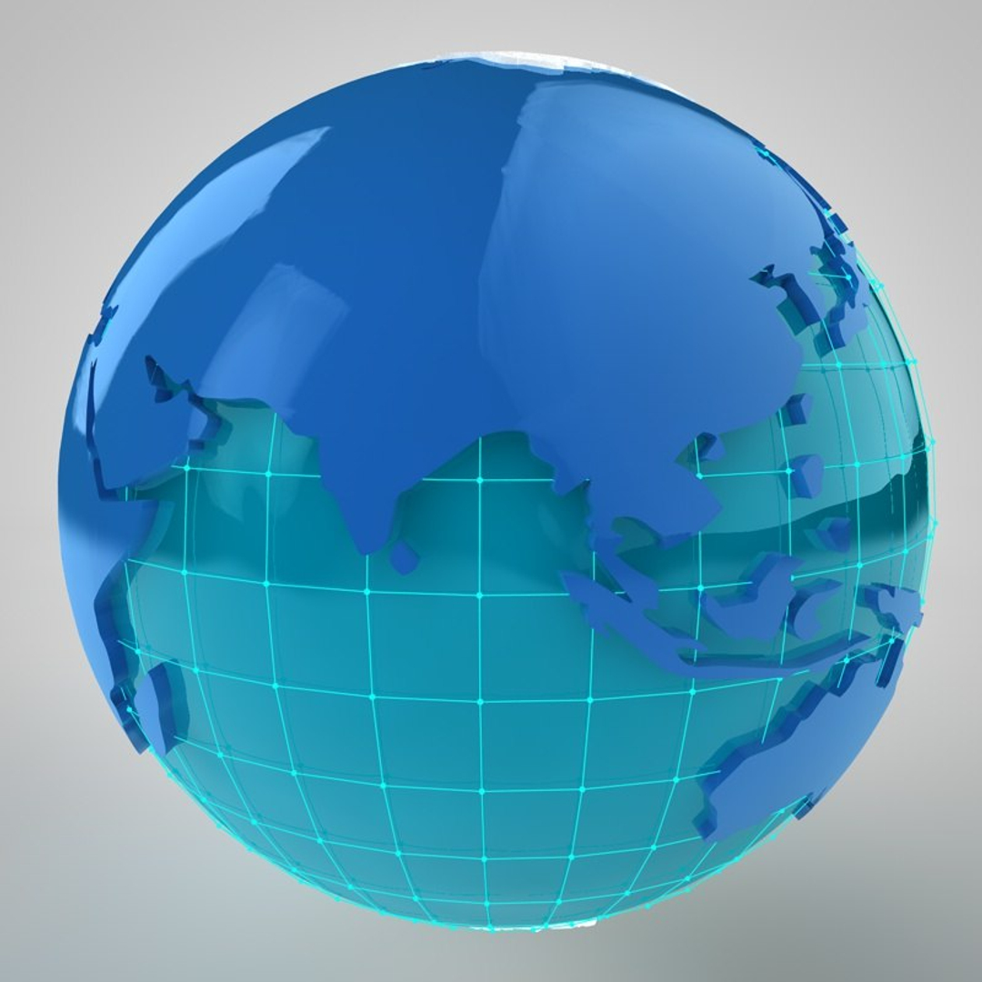3d Model Globe Earth 