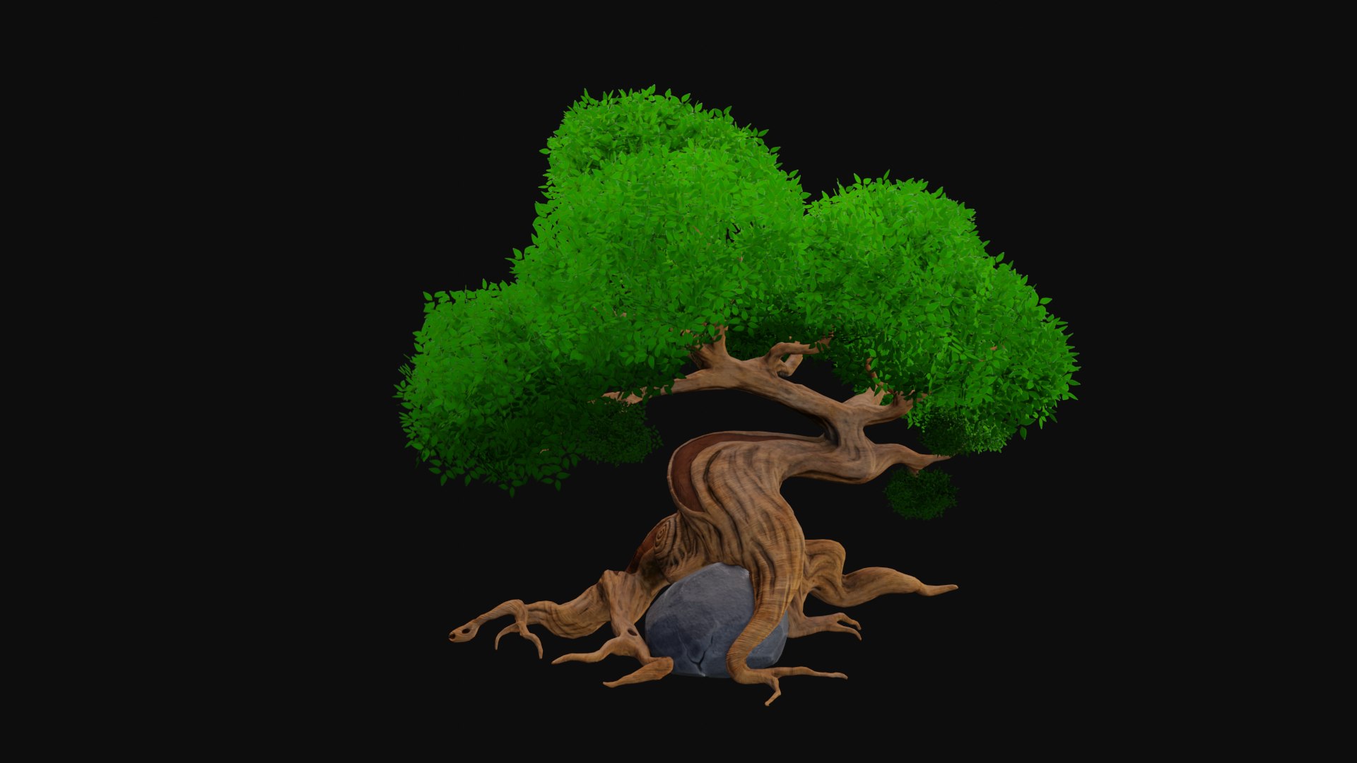 3D Stylized Lava Fantasy Tree Asset PBR Low-poly Game-ready ...