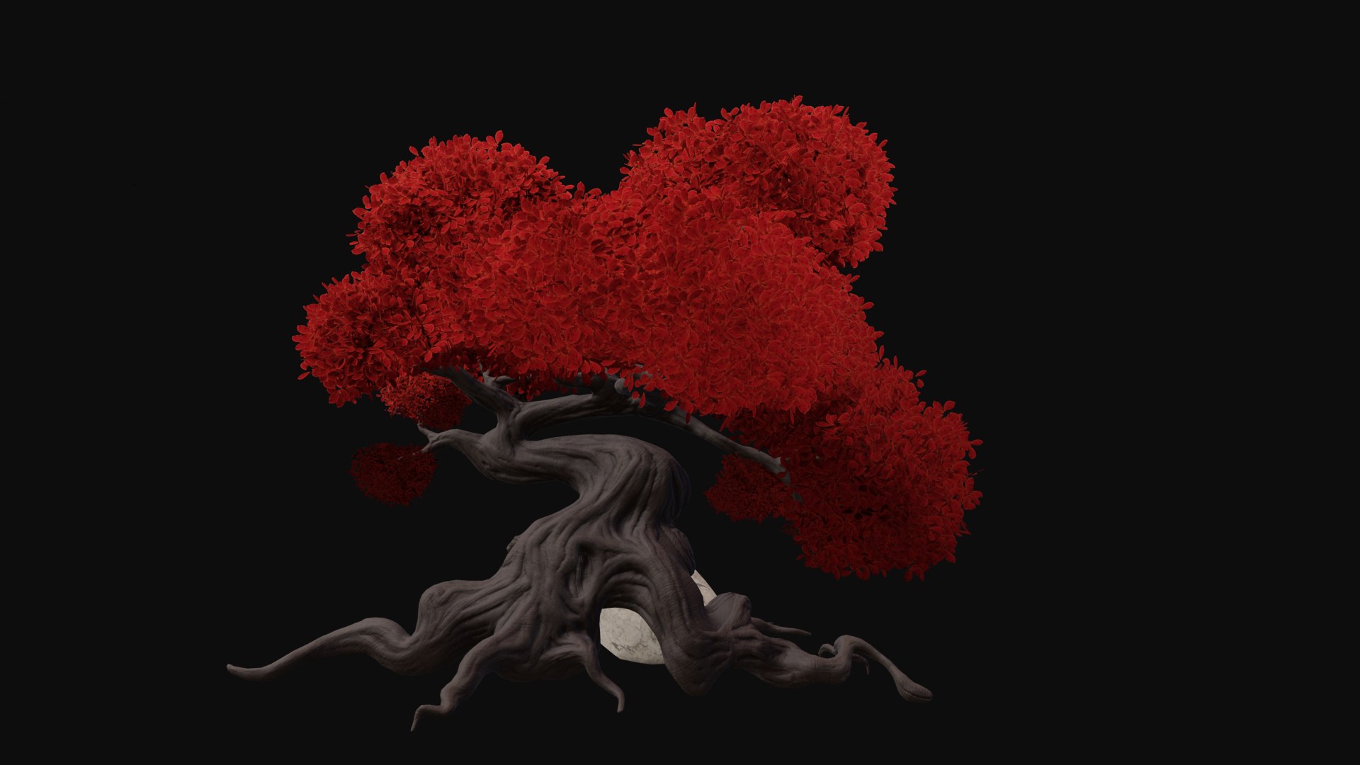 3D Stylized Lava Fantasy Tree Asset PBR Low-poly Game-ready ...
