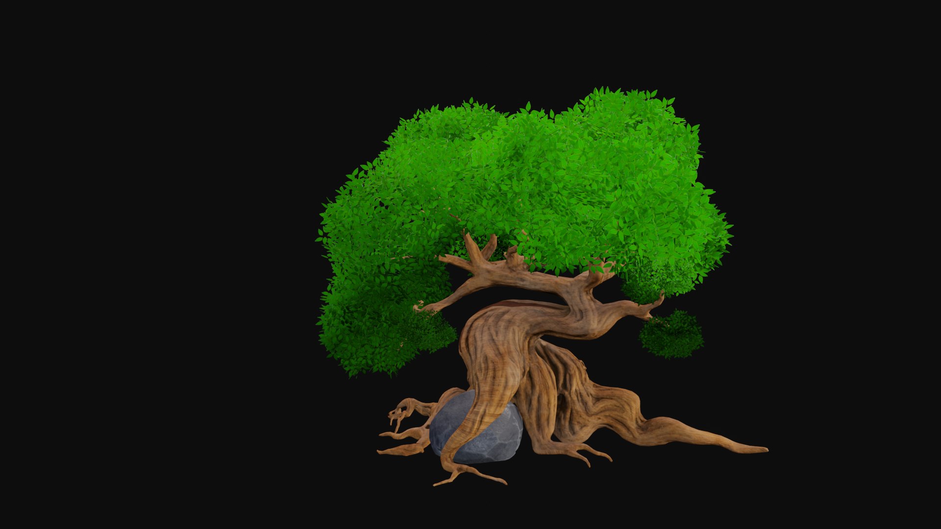 3D Stylized Lava Fantasy Tree Asset PBR Low-poly Game-ready ...