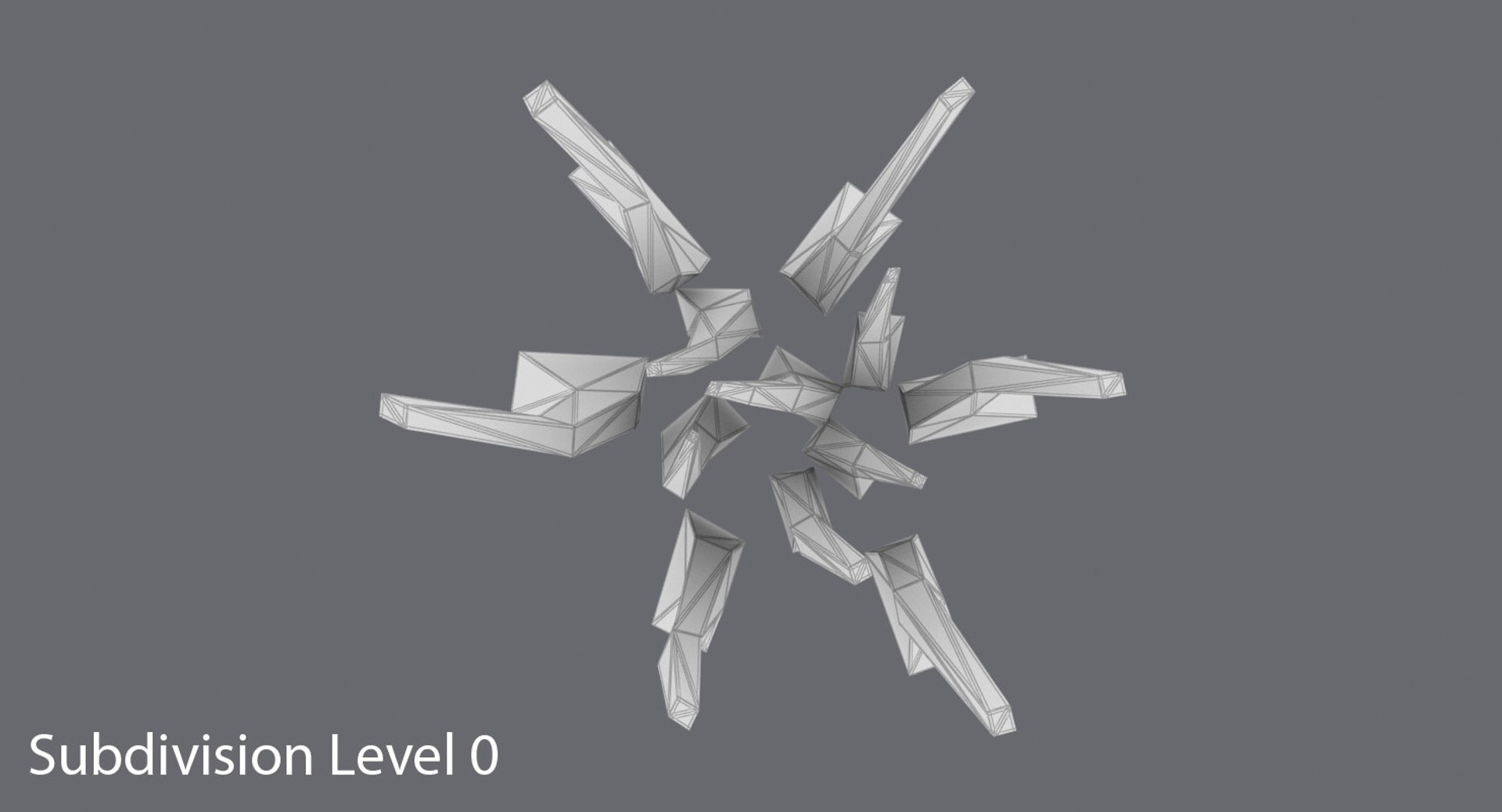 3d model of grass large